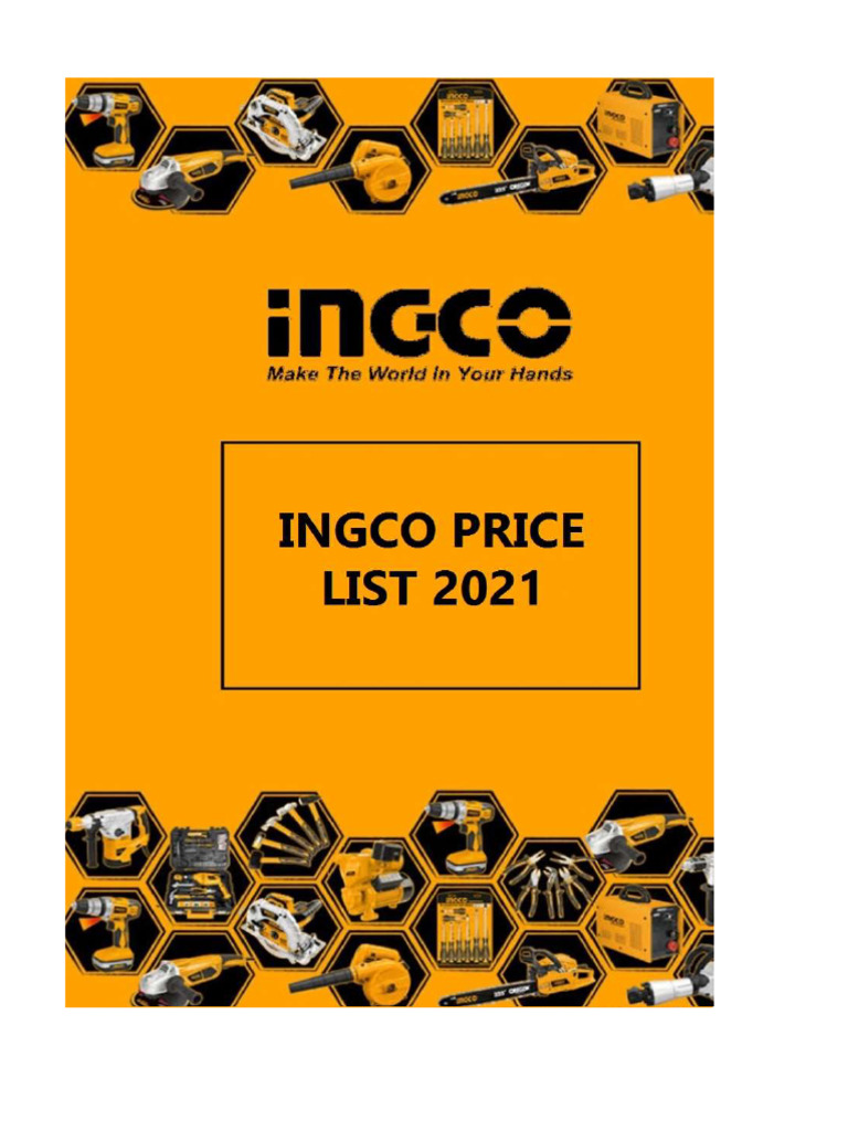 INGCO Product List | PDF | Drill | Battery Charger