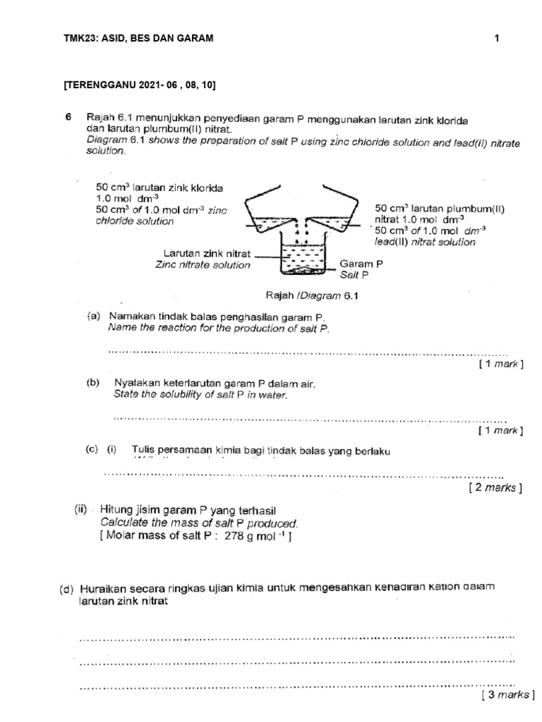TMK23 - Asid, Bes Dan Garam | PDF