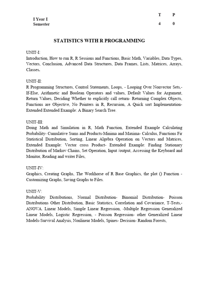 R-programming | PDF | Matrix (Mathematics) | Probability Distribution R-programming | PDF | Matrix (Mathematics) | Probability Distribution