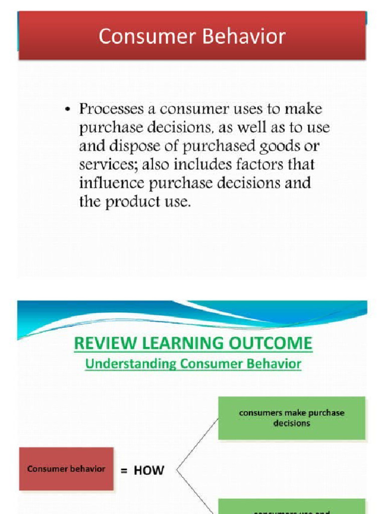 Consumer Decision Making Process | PDF