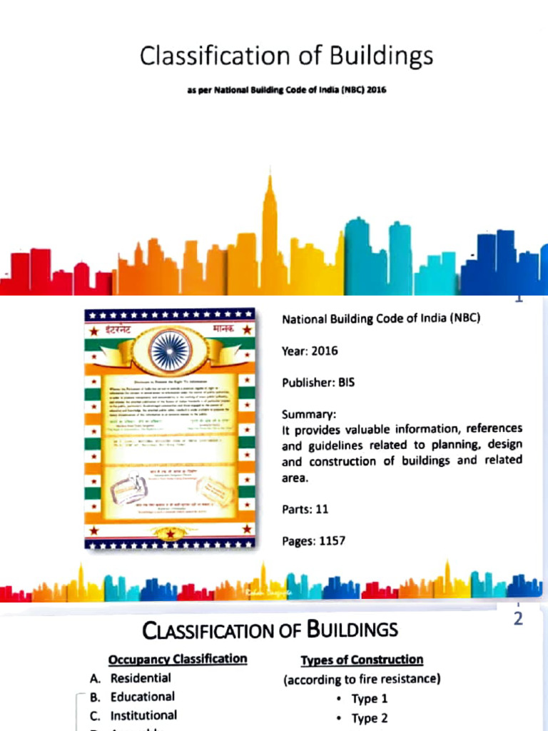 NBC Building Classification | PDF | Residential Buildings NBC Building Classification | PDF | Residential Buildings