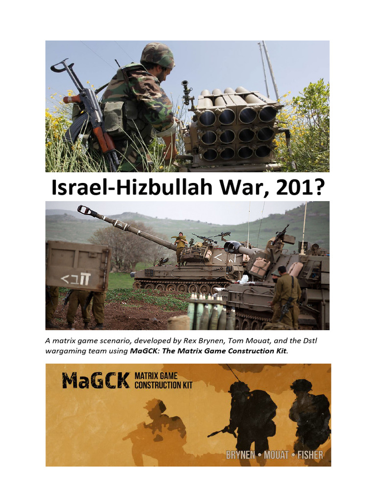 Israel-Hizbullah War Matrix Game Guide | PDF | Hezbollah | Lebanon