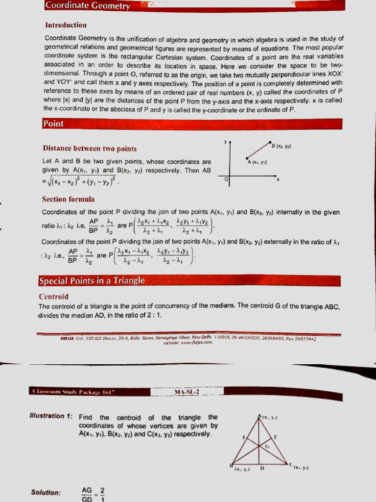 Straight Line Part-1 | PDF