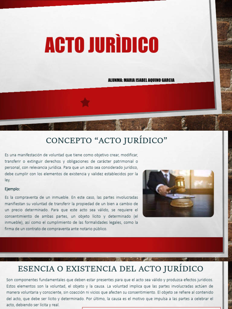 Acto Jurìdico - Presentaciòn | PDF | Herencia | Justicia