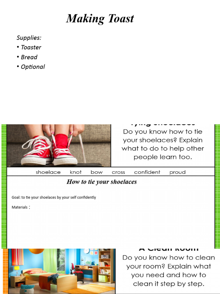 Making Toast | PDF | Home & Garden | Self-Improvement