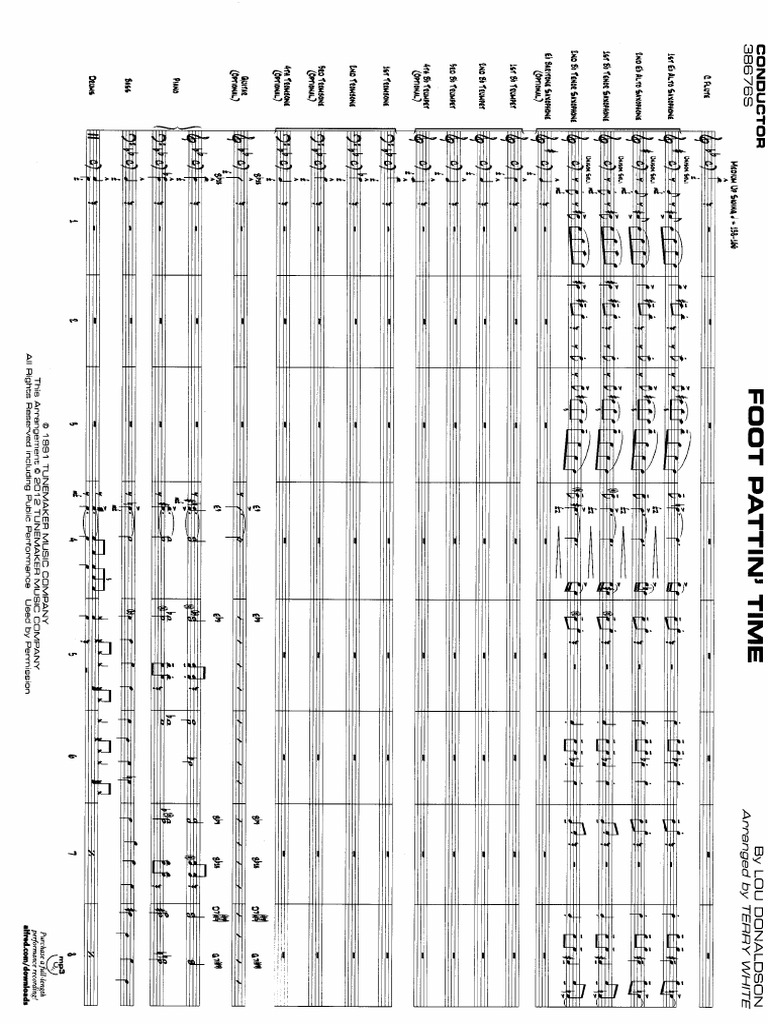 Foot Pattin Time總譜174 | PDF