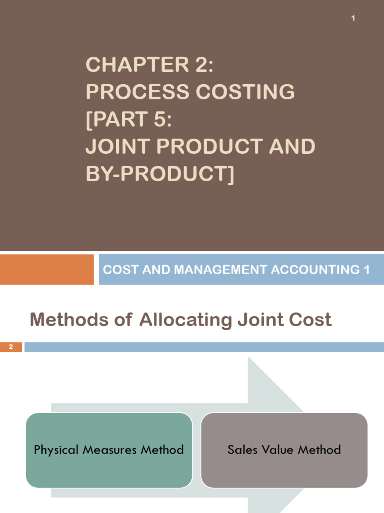 Joint Product Costing Methods Explained | PDF | Revenue | Income Statement