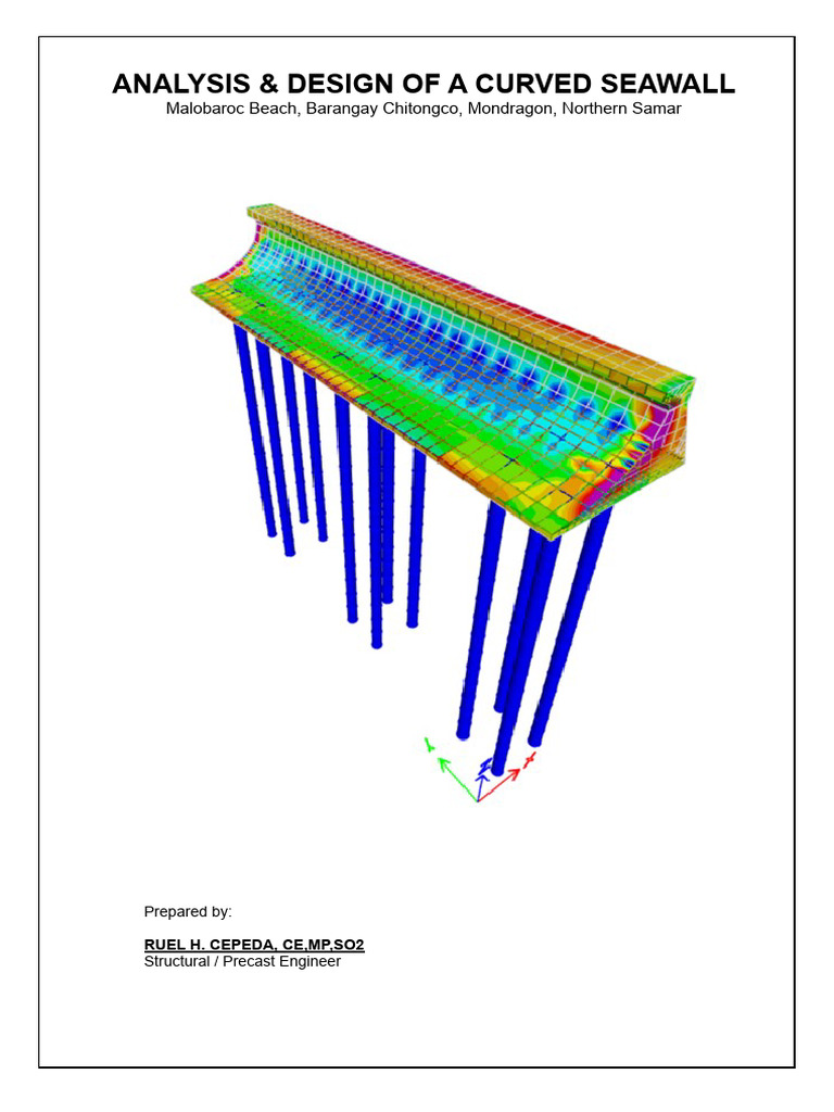 Curved Seawall Design | PDF | Civil Engineering | Mechanics