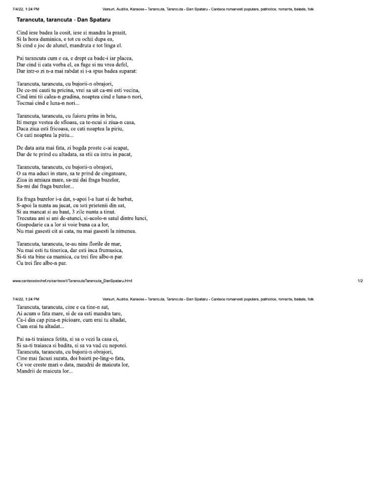 Tarancuta | PDF