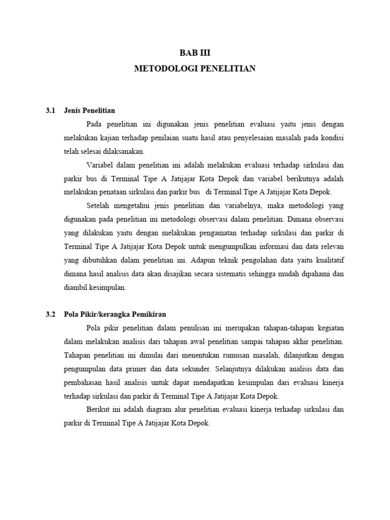 Bab Iii - Metodologi Penelitian | PDF