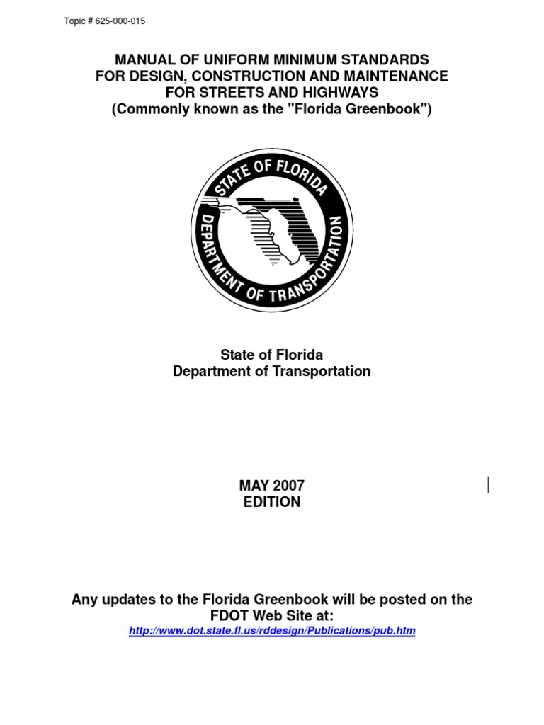 Florida Green Book | PDF | Lane | Traffic