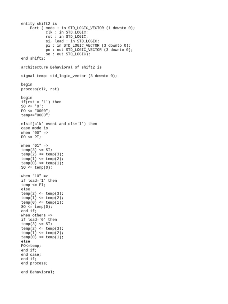 Shift Register | PDF