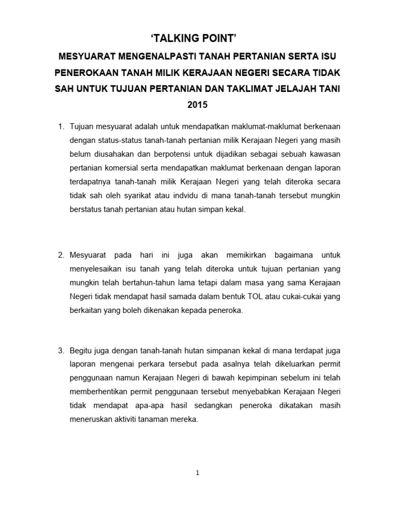 Isu Tanah Pertanian dan Usahawan Tani | PDF | Ilmu Sosial
