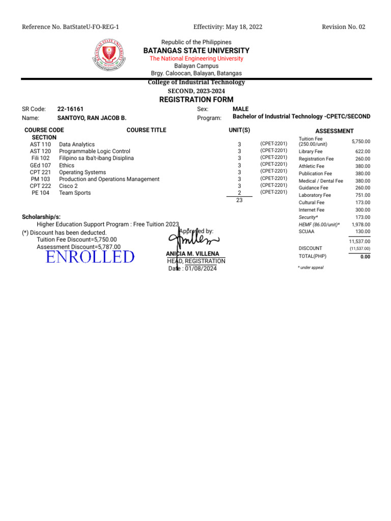 Student Portal - Dashboard (1) | PDF