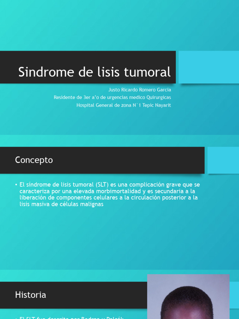 Sindrome de lisis tumoral | PDF | Especialidades Medicas | Medicina CLINICA