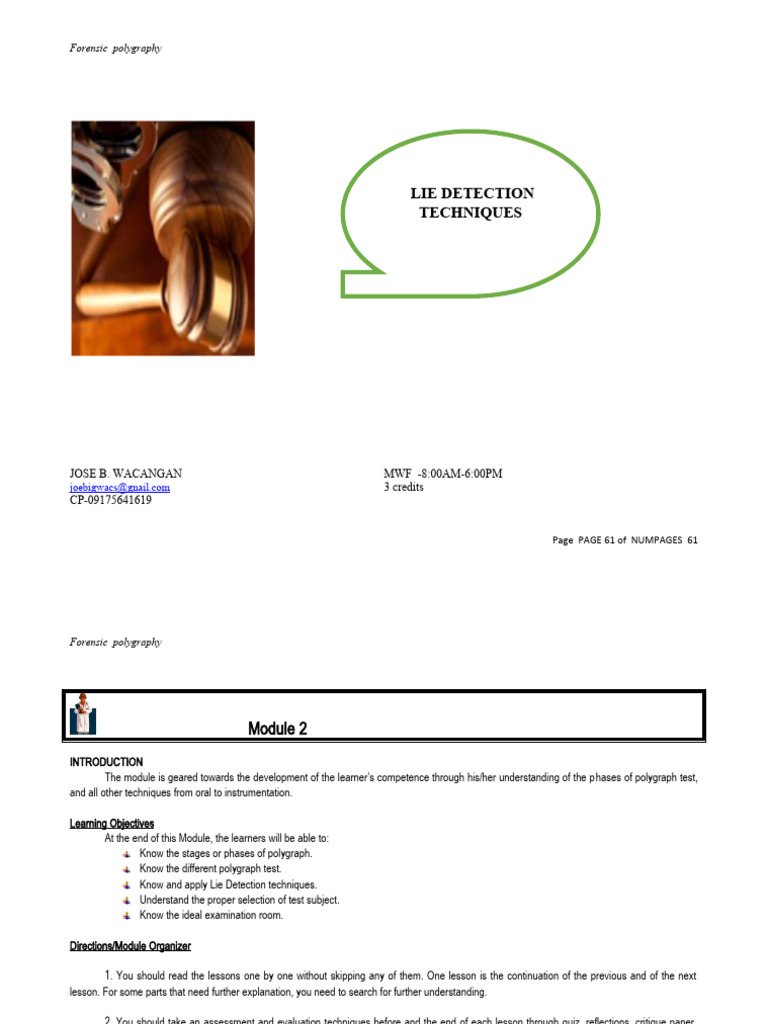 218202407334828953Module-2-poly-SY23-24-LMS | PDF | Polygraph | Anxiety