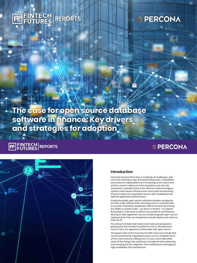 FTF2023015 The Case For Open Source Database Software in Finance - Key Drivers and Strategies ...