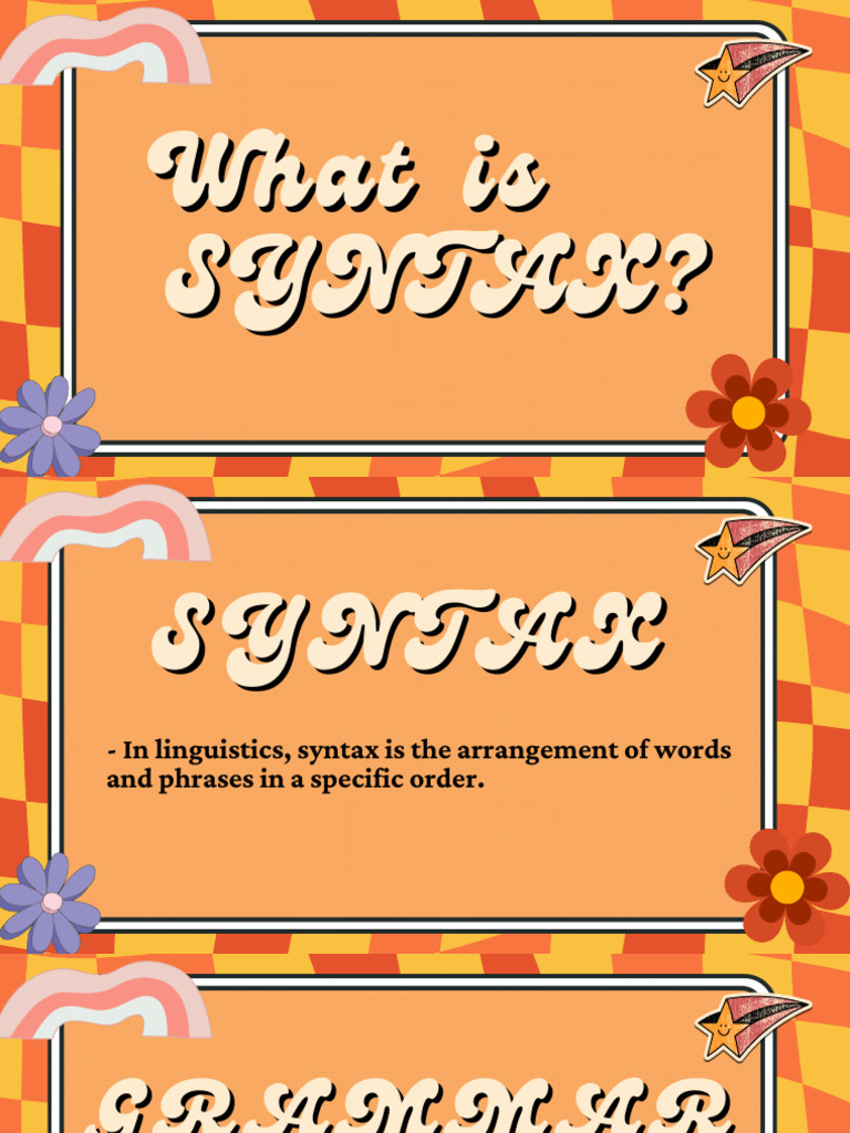 Syntax | PDF | Adverb | Verb