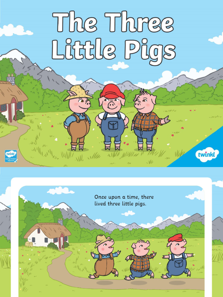 The Three Little Pigs | PDF | Fictional Pigs