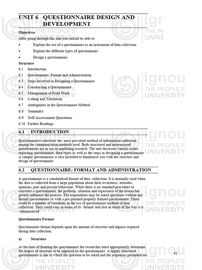 Questionnaire Design | PDF | Questionnaire | Histogram