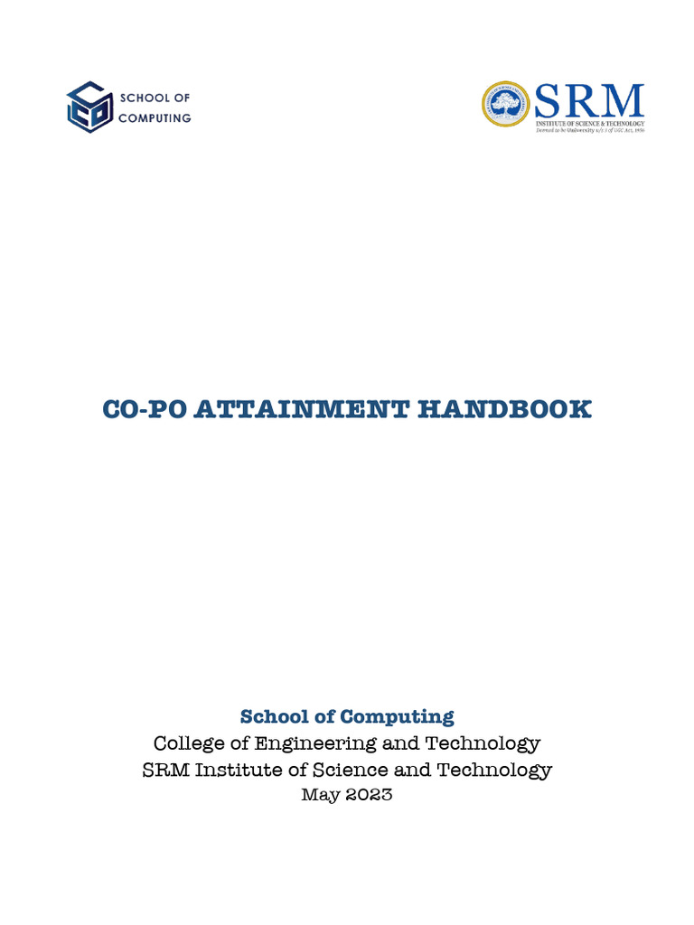 Co Po Attainment Handbook | PDF | Engineering | Science