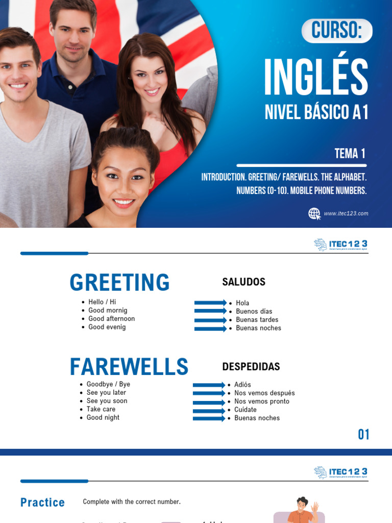 Inglés Básico - Tema 1 | PDF