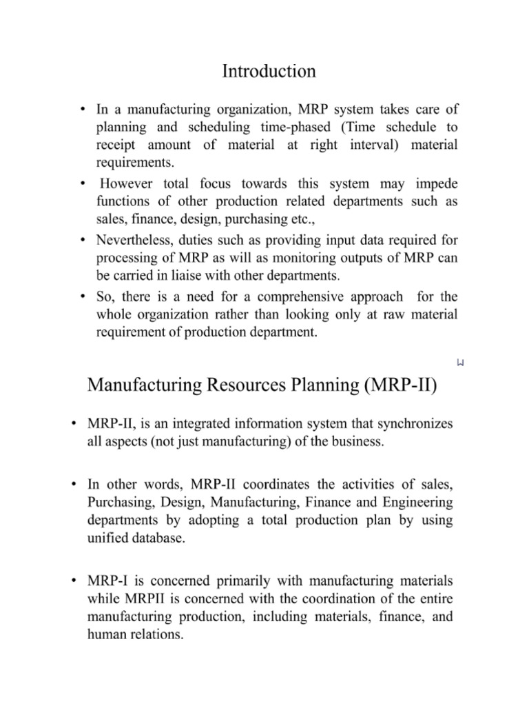 MBA Unit IV Notes- Manufacturing resource planning | PDF | Enterprise ... MBA Unit IV Notes- Manufacturing resource planning | PDF | Enterprise ...
