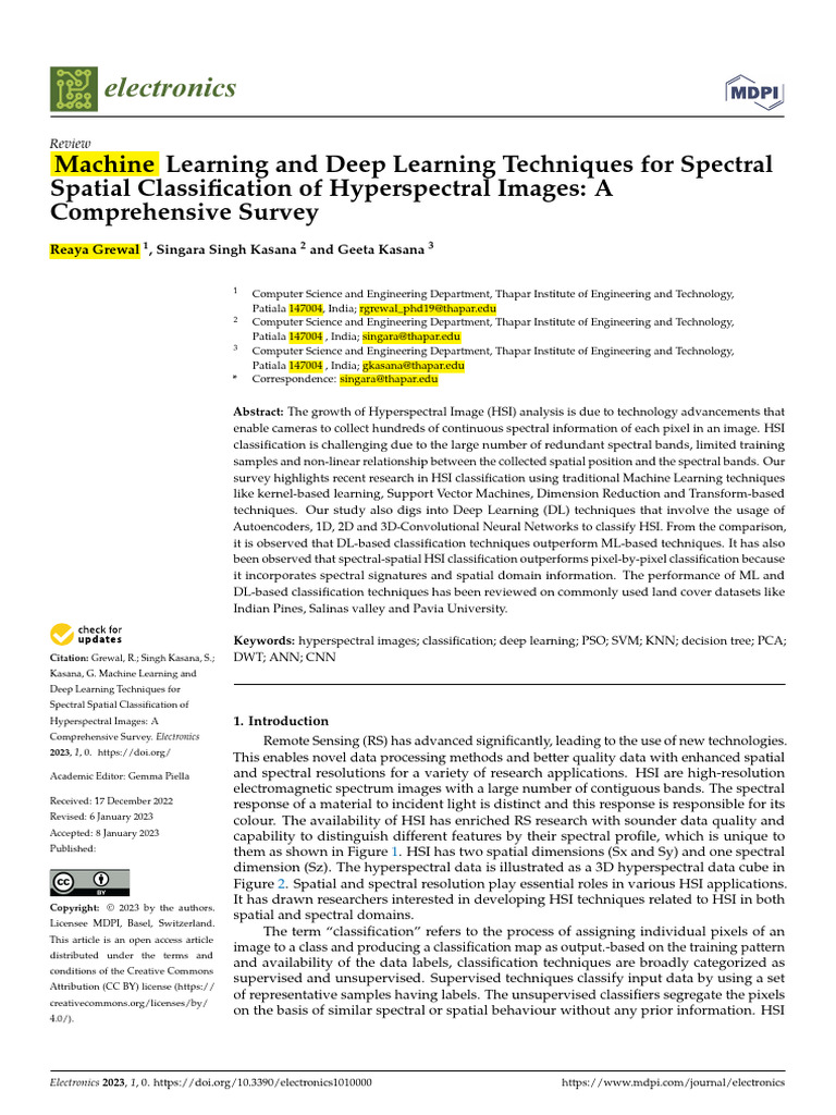 Survey Paper | PDF | Support Vector Machine | Machine Learning
