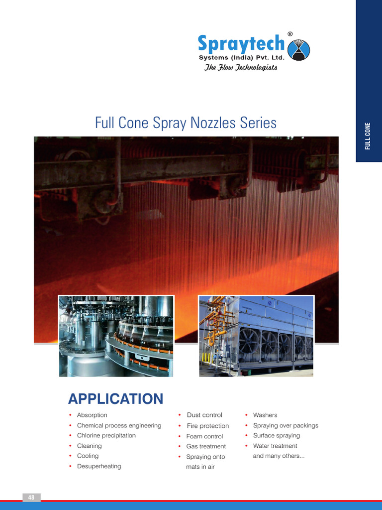 Full Cone Spray Nozzles Series - 2 Full Cone | PDF | Liquids | Gases