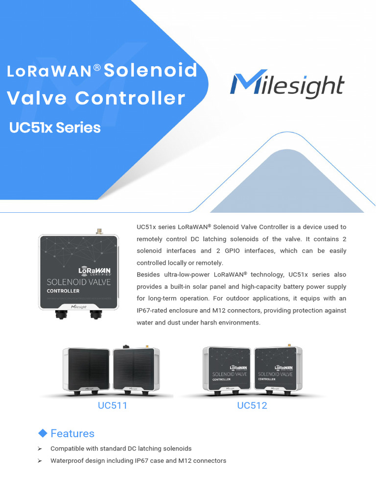Milesight Uc51x Series Datasheet en | PDF | Usb | Electrical Connector