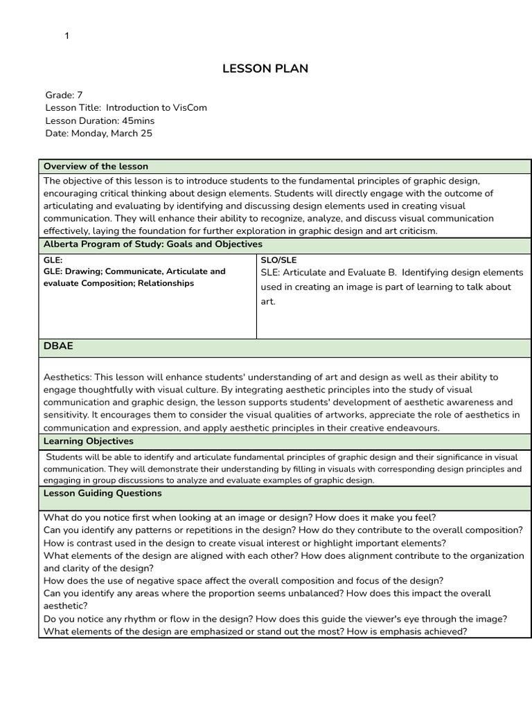March25 Grade7 Viscom 1 | PDF | Composition (Visual Arts) | Graphic Design March25 Grade7 Viscom 1 | PDF | Composition (Visual Arts) | Graphic Design