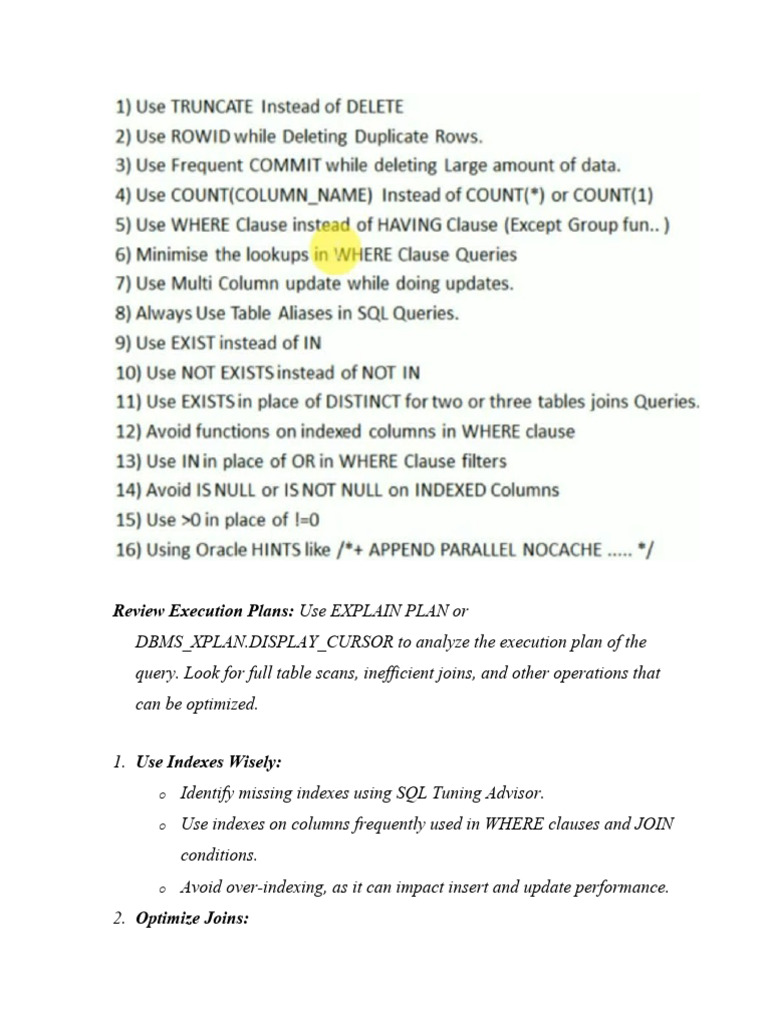 Performance | PDF | Relational Database | Database Index