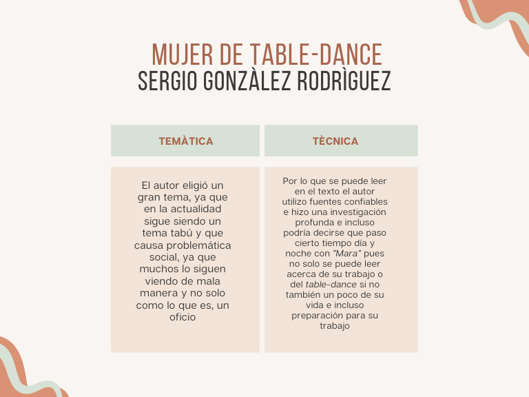 Mujer de Table-dance | PDF