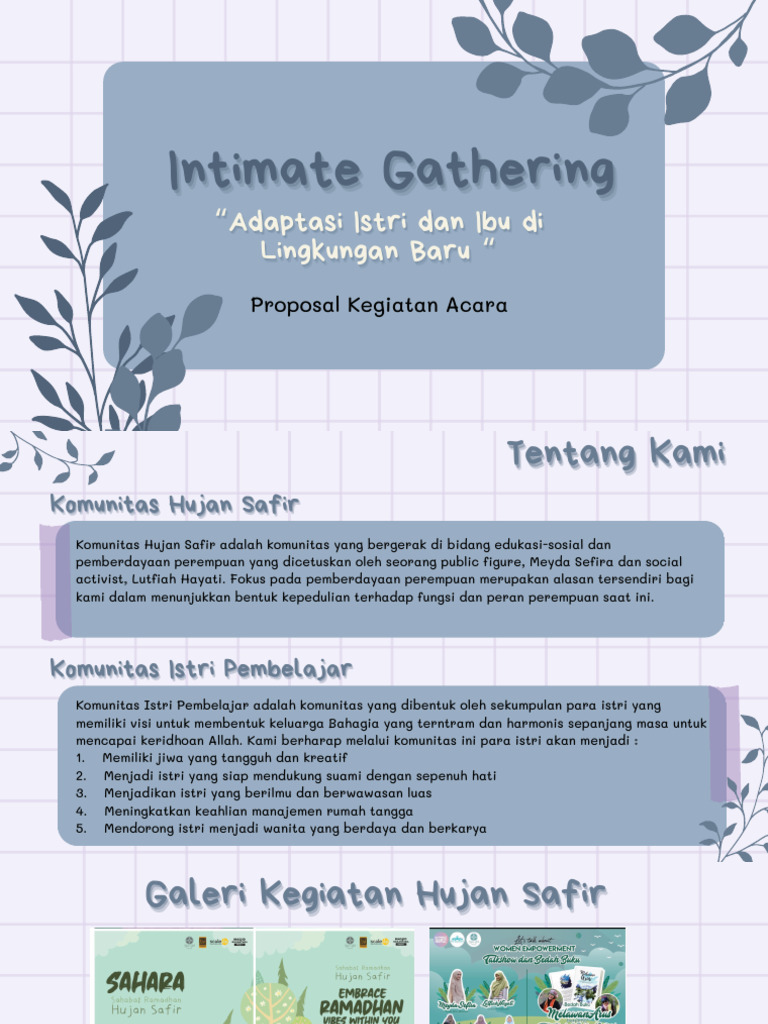 Proposal Gathering Komunitas | PDF