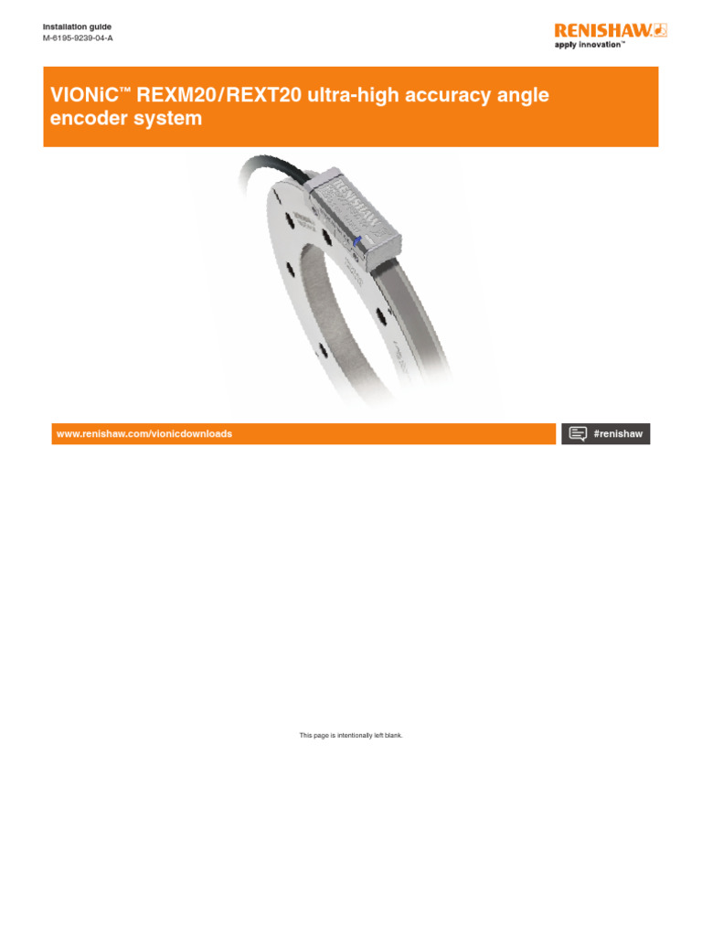 RENISHAW - Rotary - Encoder - Installation Guide | PDF | Contractual ...