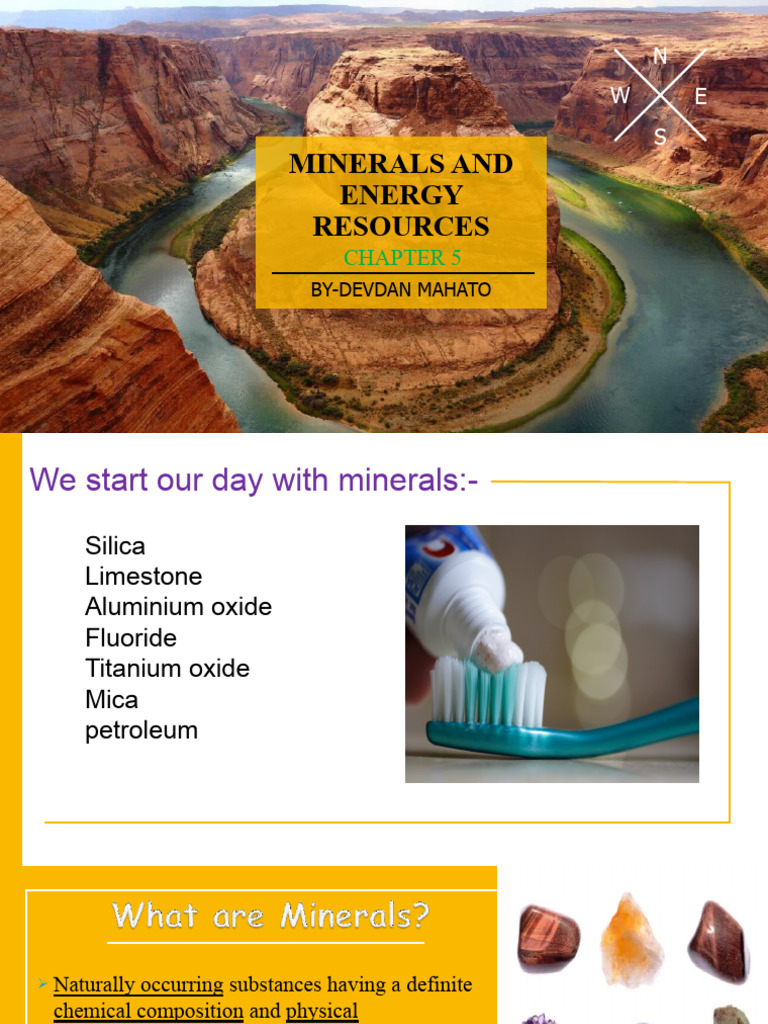 Chapter 5-Minerals and Energy Resources | PDF | Coal | Minerals