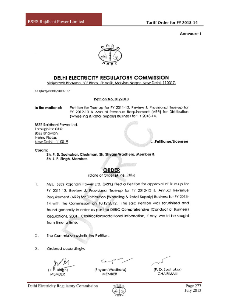 BRPL Annexure2 | PDF | Delhi | Newspapers