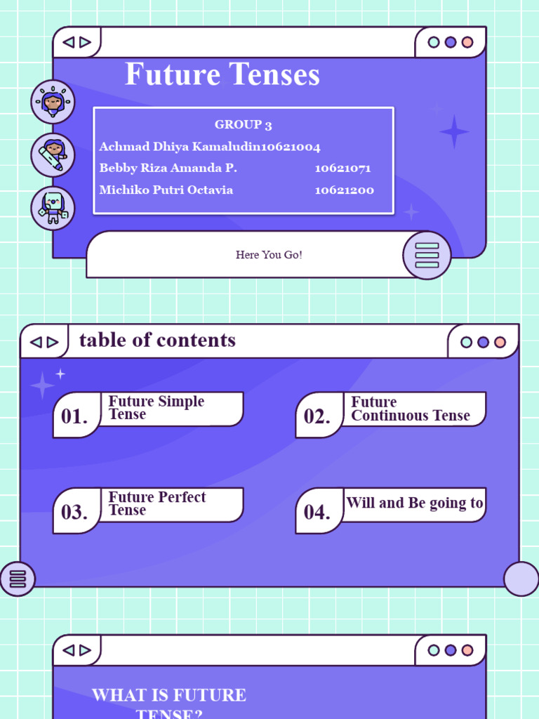 3 - Future Tense Group | Download Free PDF | Verb | Grammatical Tense