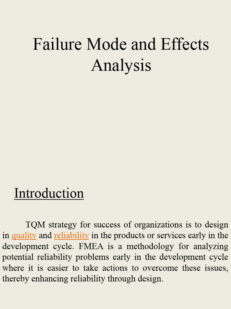 FMEA | PDF | Reliability Engineering | Applied Mathematics