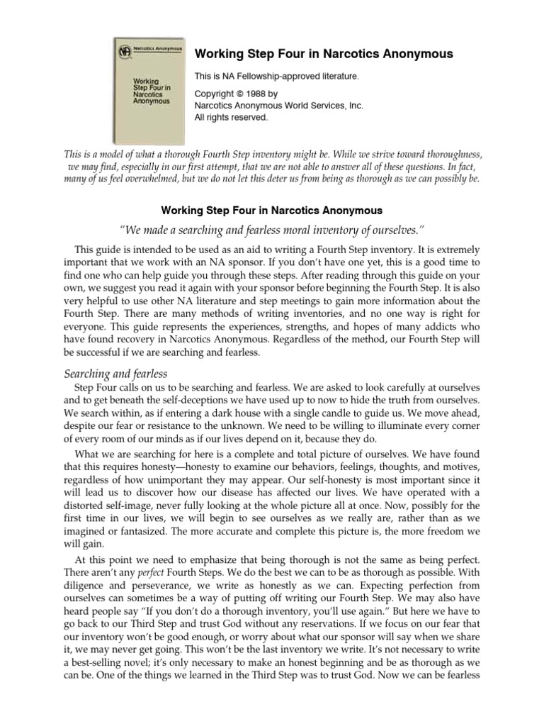 Booklet 10 For Step 4 | PDF | Twelve Step Program | Guilt (Emotion)