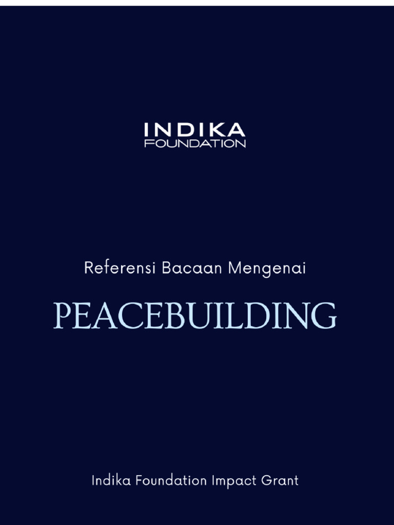 Referensi Bacaan Mengenai Peacebuilding | PDF