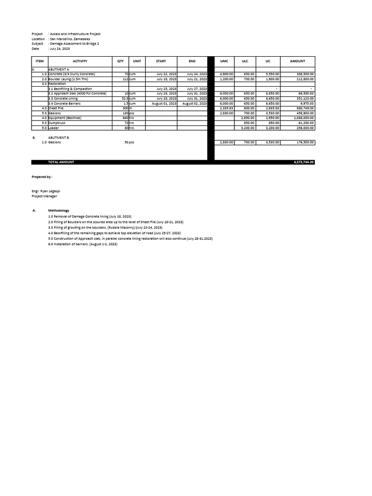 RCBC Costing & DUPA | PDF | Deep Foundation | Value Added Tax