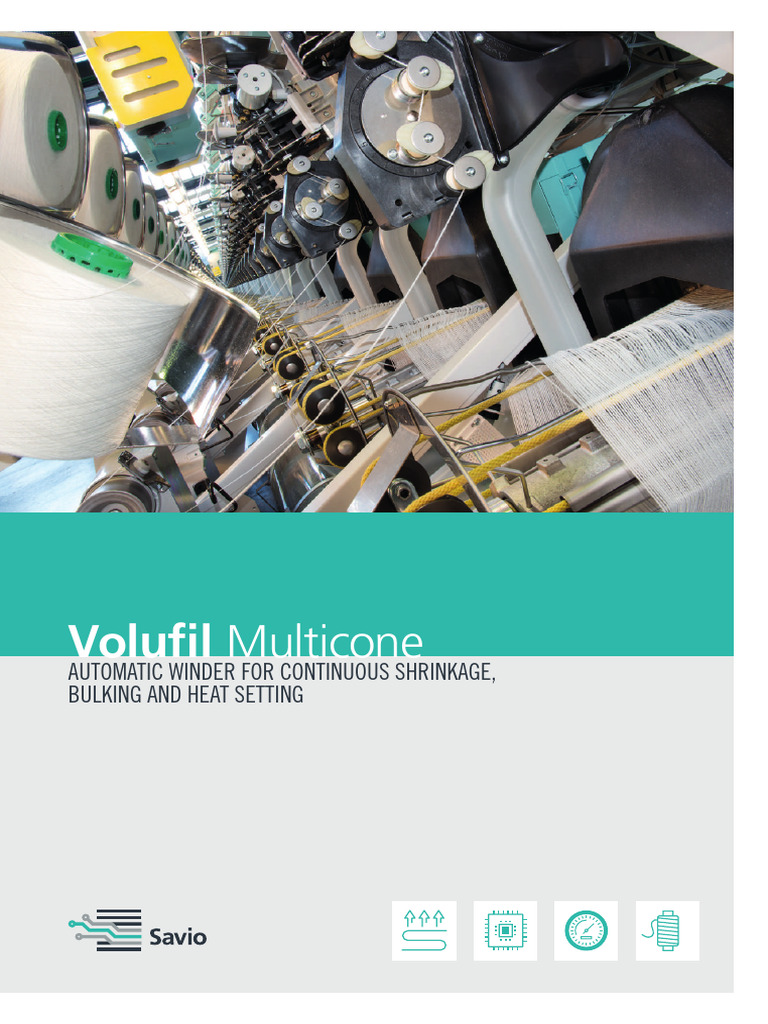 Savio Volufil Multicone En | PDF | Textiles | Yarn