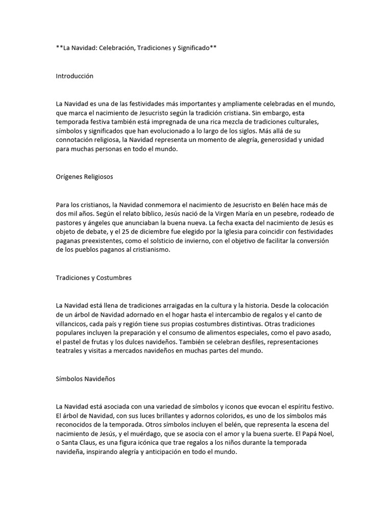 La Navidad Pdf Navidad Natividad De Jesus