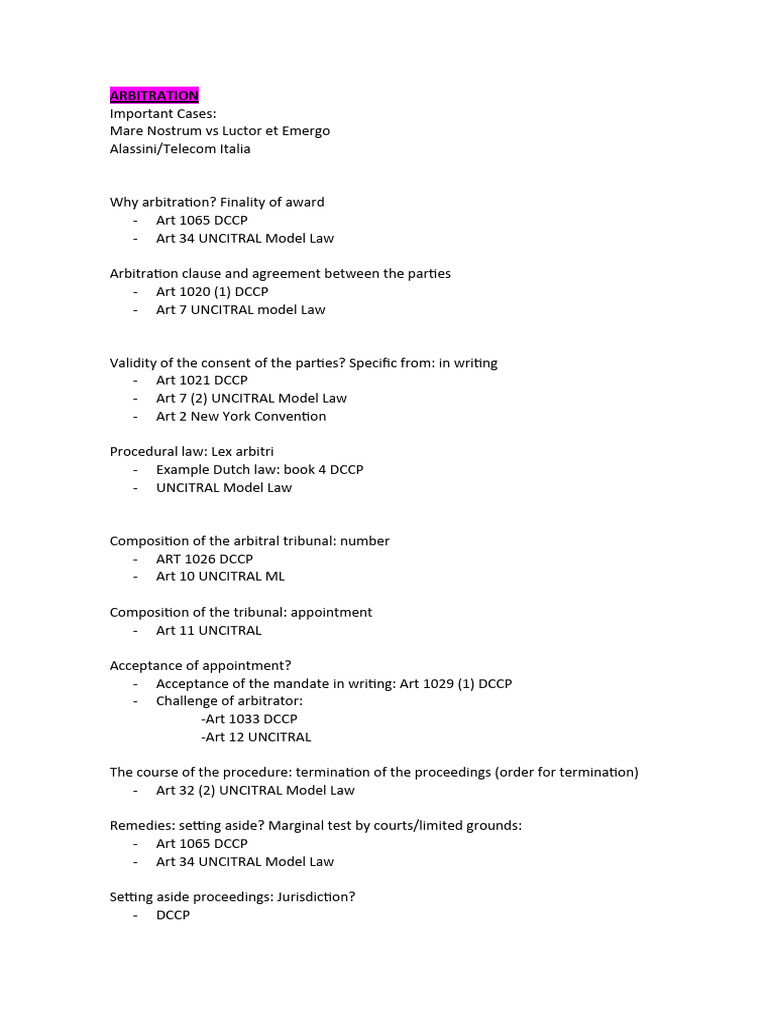 Articles Arbitration | Download Free PDF | Arbitration | Arbitral Tribunal