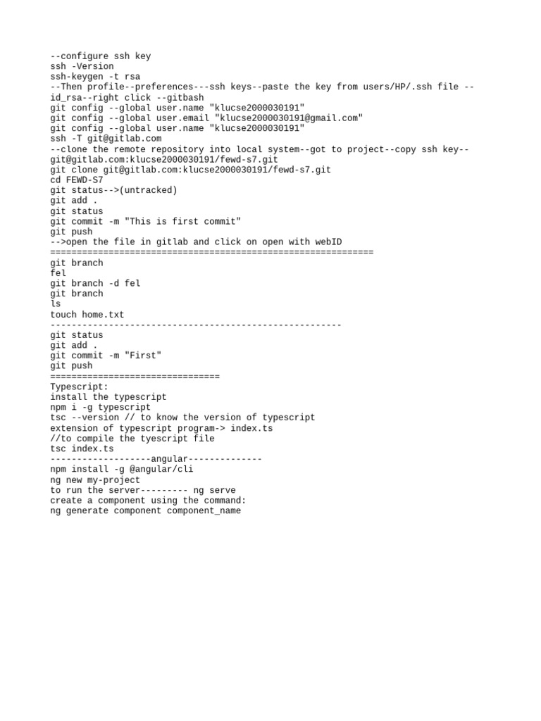 front end notes | PDF