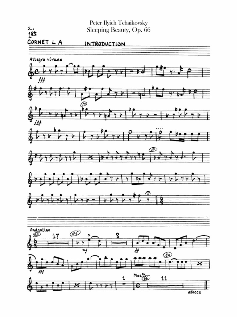 Tchaikovsky-Op66 Cornet | PDF