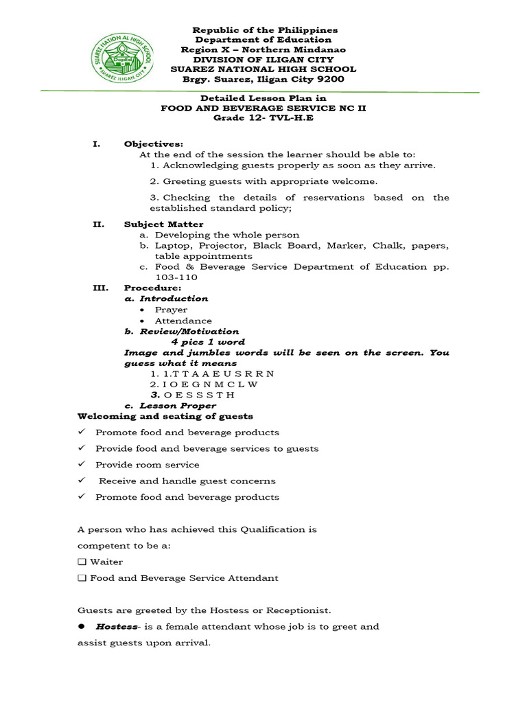 Detailed Lesson Plan in Fbs Week 8 | PDF