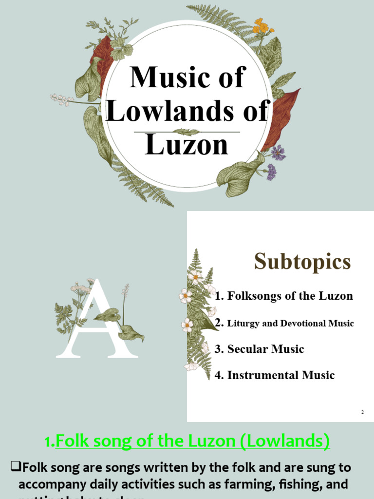 Music of Lowlands of Luzon | PDF | Musical Instruments | Woodwind ...