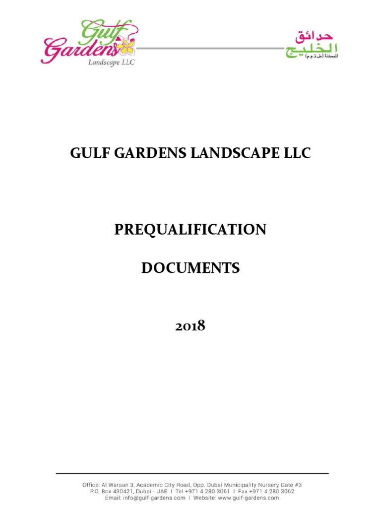 Gulf Gardens Landscape LLC Profile 15.nov .2018 Ilovepdf Compressed | PDF | Dubai